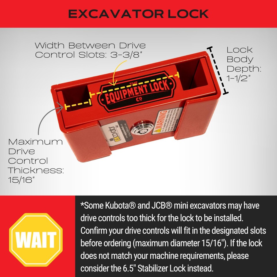 Equipment Lock Excavator Lock - Anti Theft Lock for Earth Movers and ...