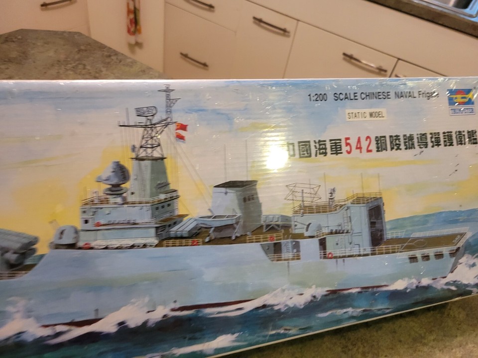 Vintage 2000 Chinese 1:200 Naval Frigate # 542 Model Kit Trumpeter 03602 SEALED | eBay