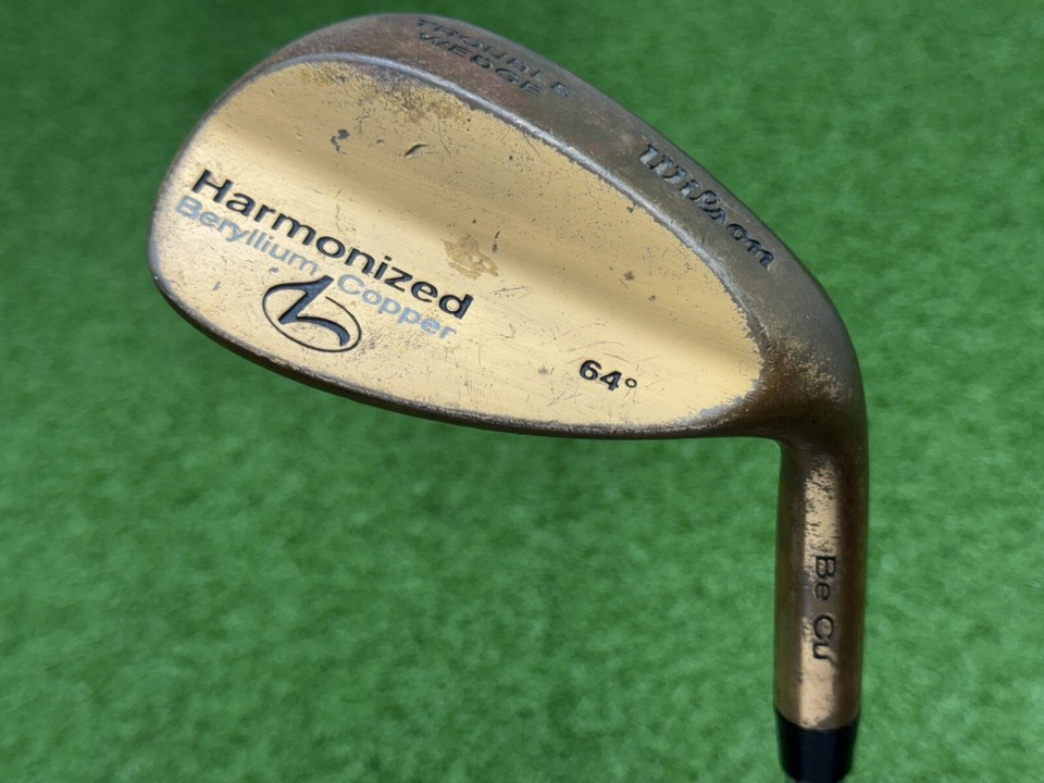Wilson Golf Harmonized Beryllium Copper BeCu 64* Trouble Wedge Right ...