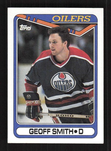 Geoff Smith RC 1990 Topps Edmonton Oilers #33 | eBay