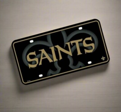 New Orleans Saints "This Girl Loves Her Saints" Metal License Plate | eBay