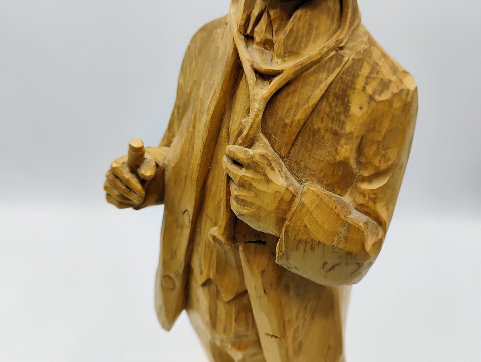 Canadian Folk Art Hand Carved Wood Sculpture Medical Doctor by Roger ...