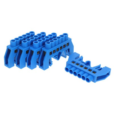5 PCS Screw Terminal Bus Bar Wire Connection Block Ground Connector ...