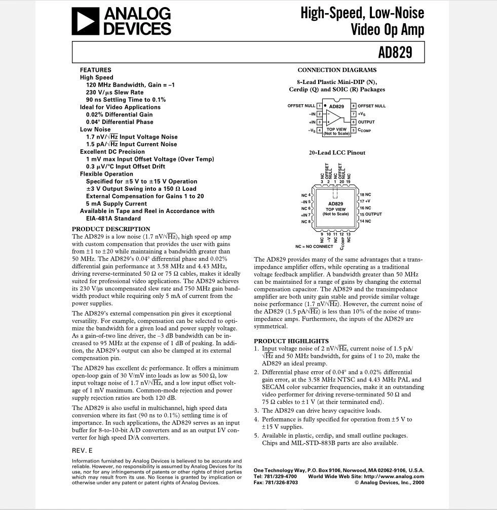 OP484FPZ Datasheet Pinout Application Note ADI AiEMA, 51% OFF