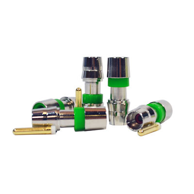 10 pack Audio Video RCA Compression Connector for RG59 Coaxial Cable ...