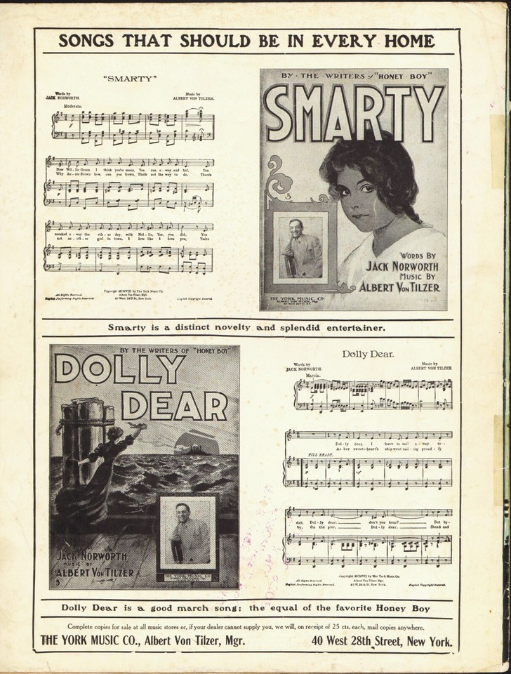 Take Me Out to the Ballgame 1908 Original Baseball SHEET MUSIC Henry ...