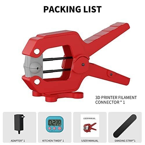 1.75mm 3D Printer Filament Connector Filament fuser Filament Joiner ...