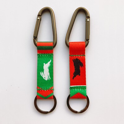 NRL Carabiner Key Ring - South Sydney Rabbitohs - Keyring - Clip and ...
