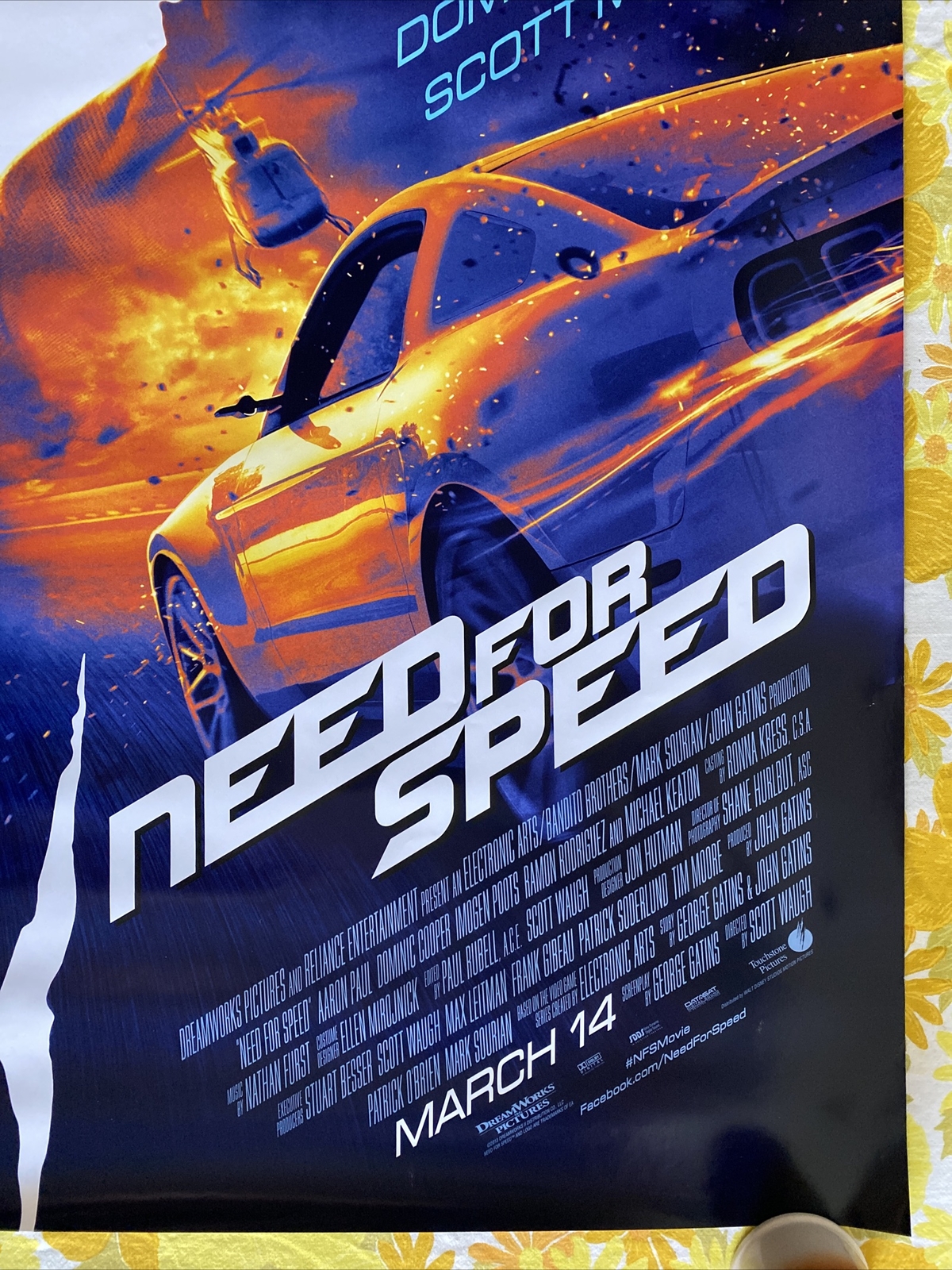 Need For Speed Aaron Paul Poster