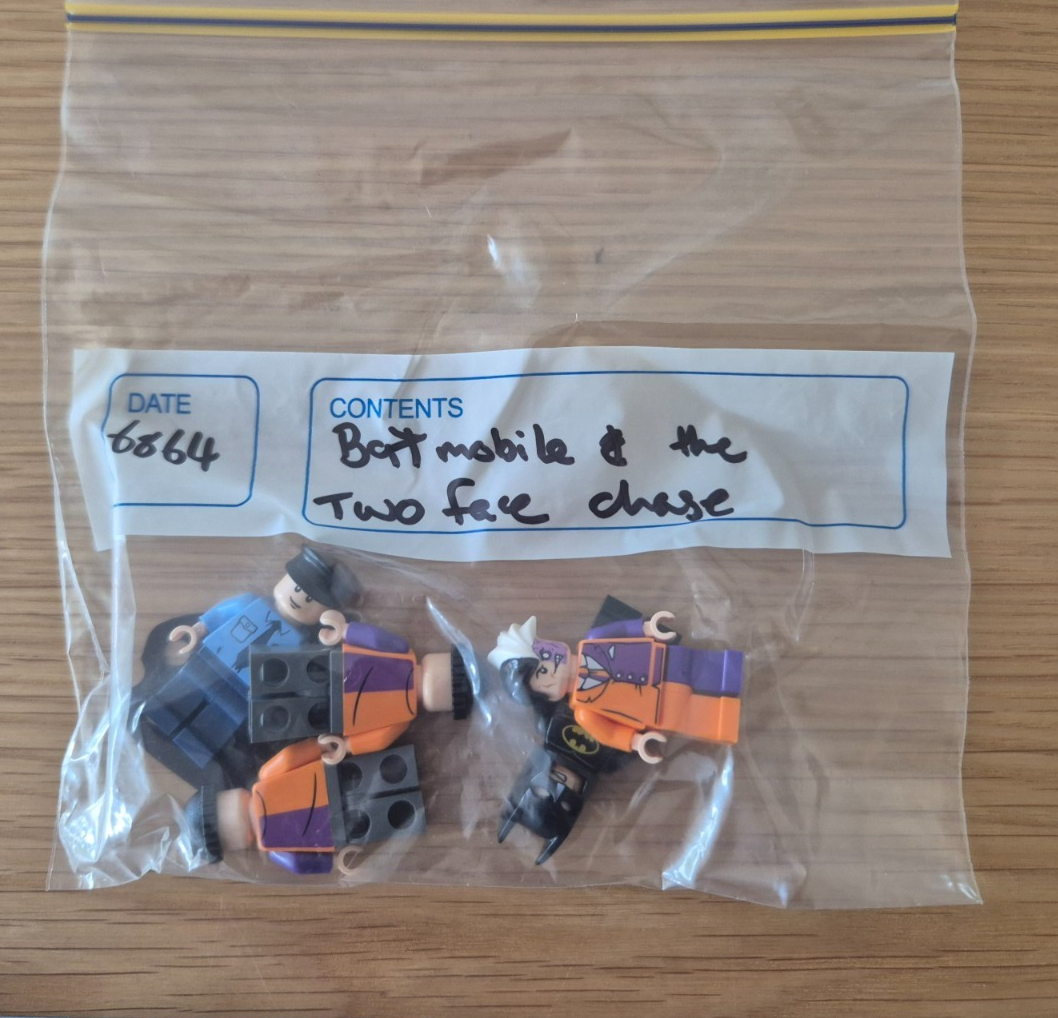 LEGO 6864 BATMOBILE AND THE TWO FACE CHASE 100% COMPLETE NO BOX RETIRED ...
