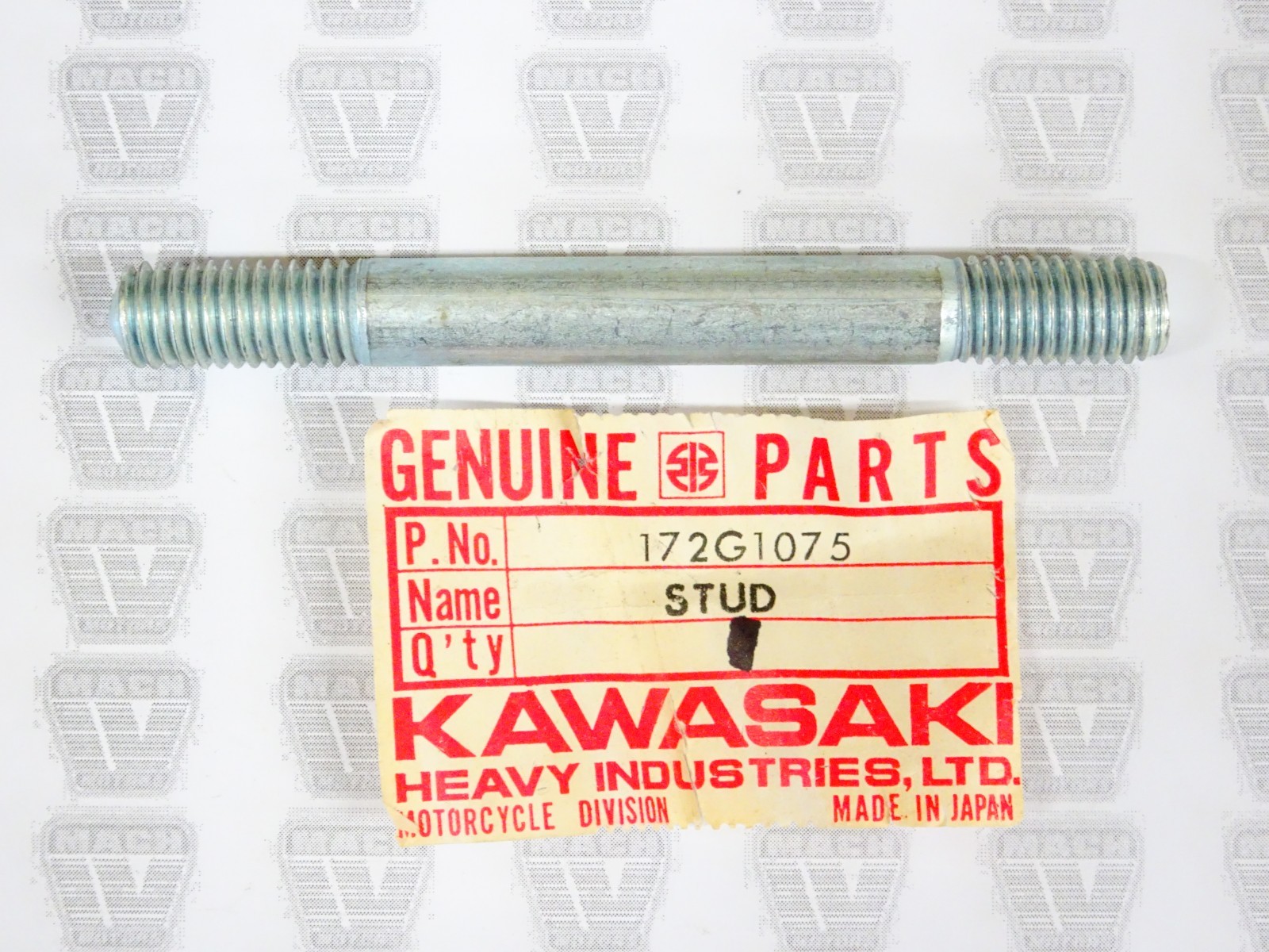 Kawasaki NOS NEW 172G1075 Stud 10x75 H1 H2 F5 F8 F9 KH F81M KH500 Mach ...