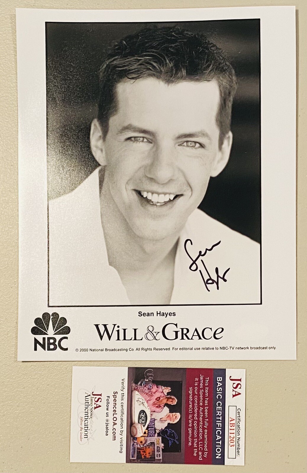 Sean Hayes Signed Autographed 8x10 Photo JSA Certified Will & Grace | eBay