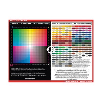 Hobby World Print Book RGB/CMYK Color Chart (A4) New | eBay