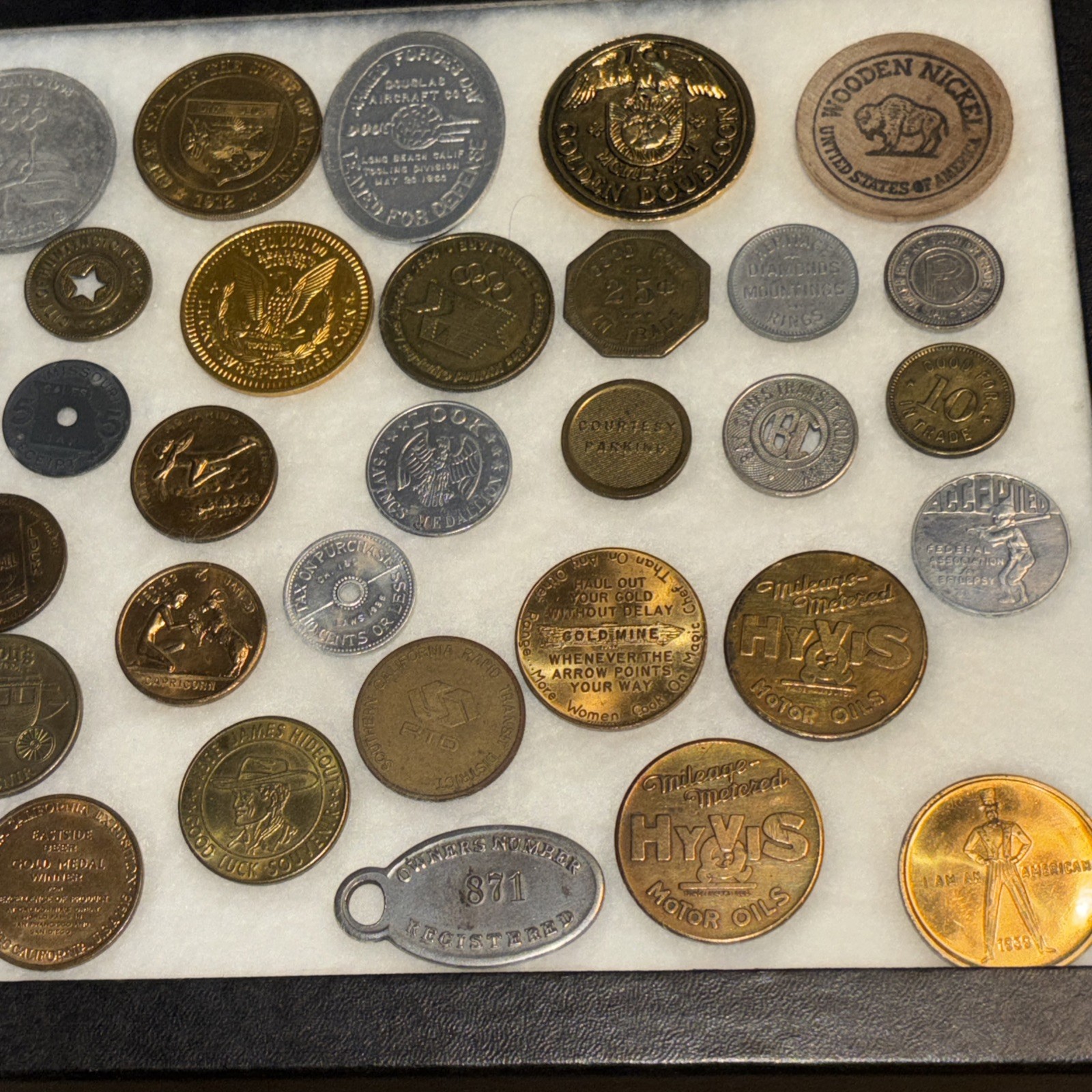 Mixed Lot Of 50 Rare Antique & Vintage Circulated Trade Tokens | eBay