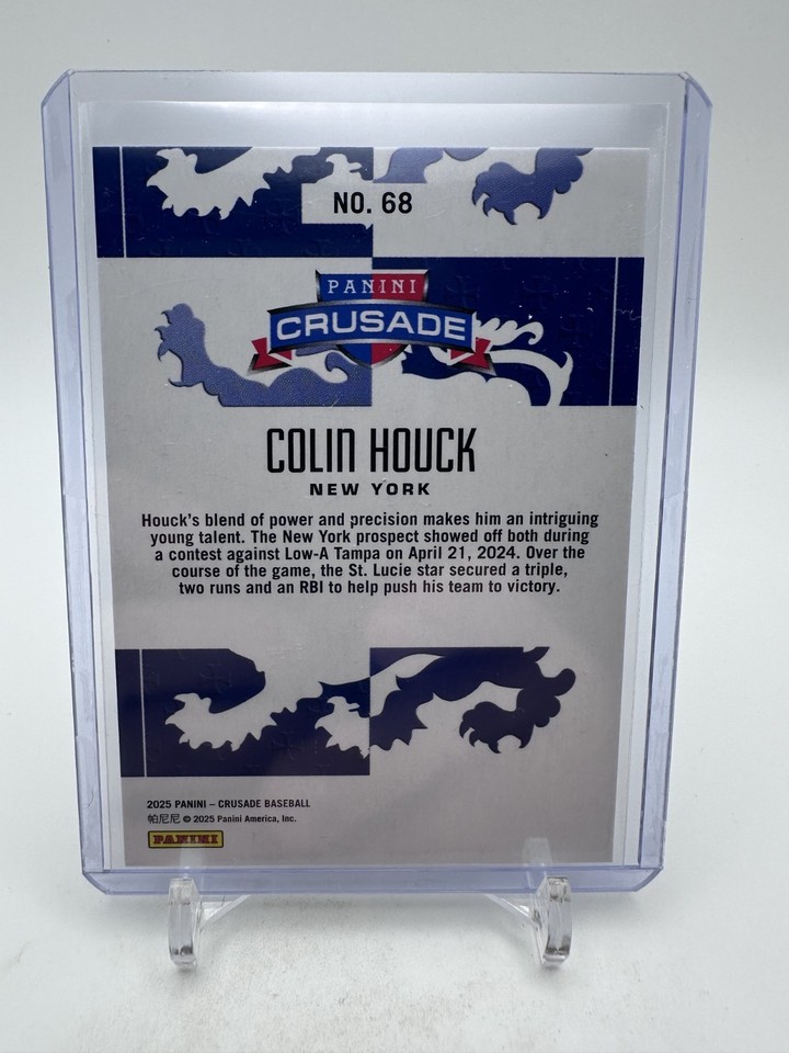 Colin Houck - 2025 Panini Crusade Gold Shield #68 SP | eBay