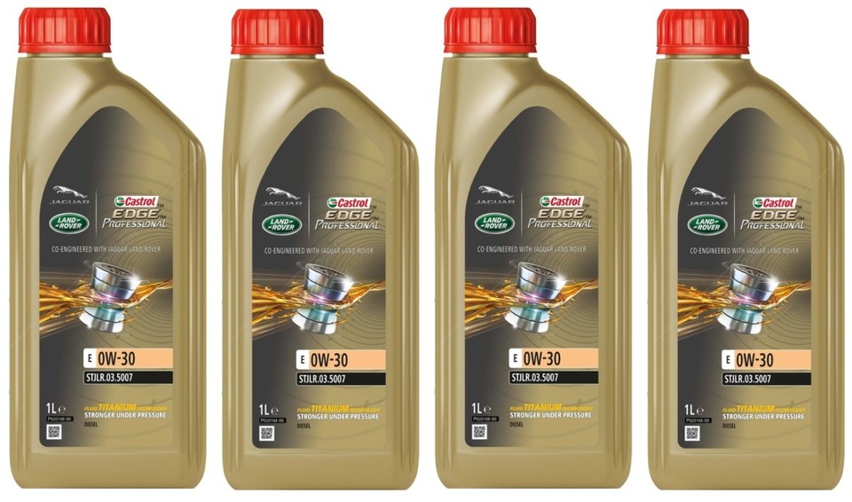 Castrol EDGE Professional E 0w30 Jaguar Land Rover Synthetic Engine Oil ...