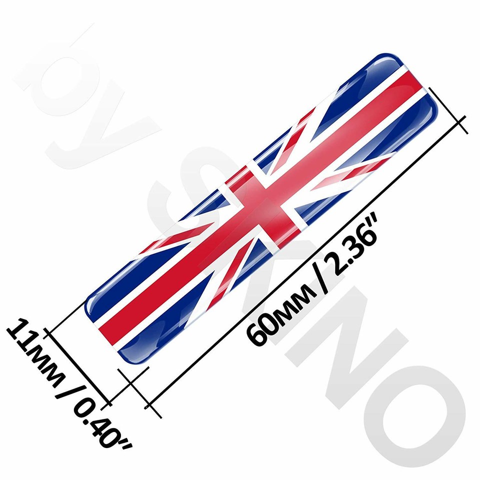 3D Gel Domed United Kingdom UK Union Jack Flag British Sticker GB ...