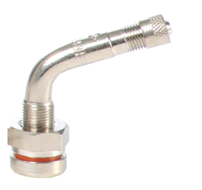 TR553C .93 X 1.38 With 45° Bend Aluminum Wheel Truck Valve Stem Pack