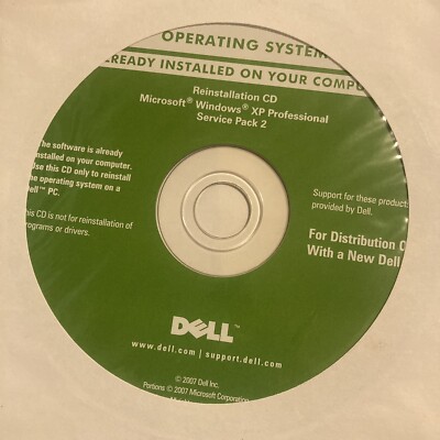 Dell Microsoft Windows XP Professional SP2 Operating System, Service ...