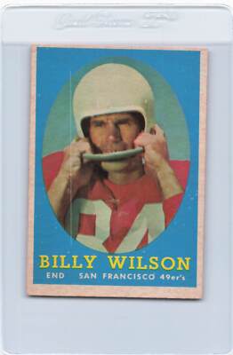 1958 Topps #95 Billy Wilson 49ers EX/MT *DA-A7224 | eBay