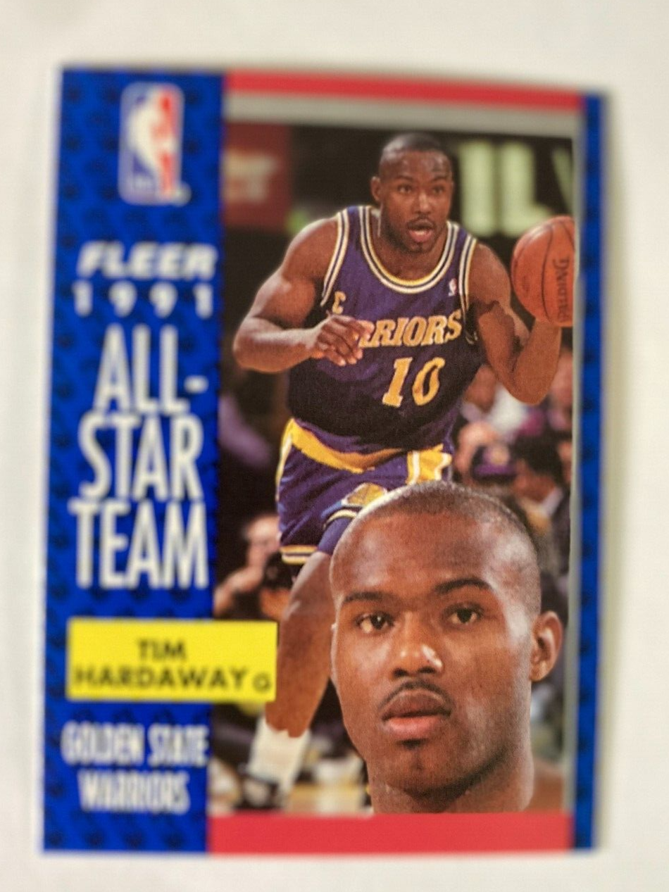 Tim Hardaway 1991 Fleer #216 Golden State Warriors NBA Basketball Card ...