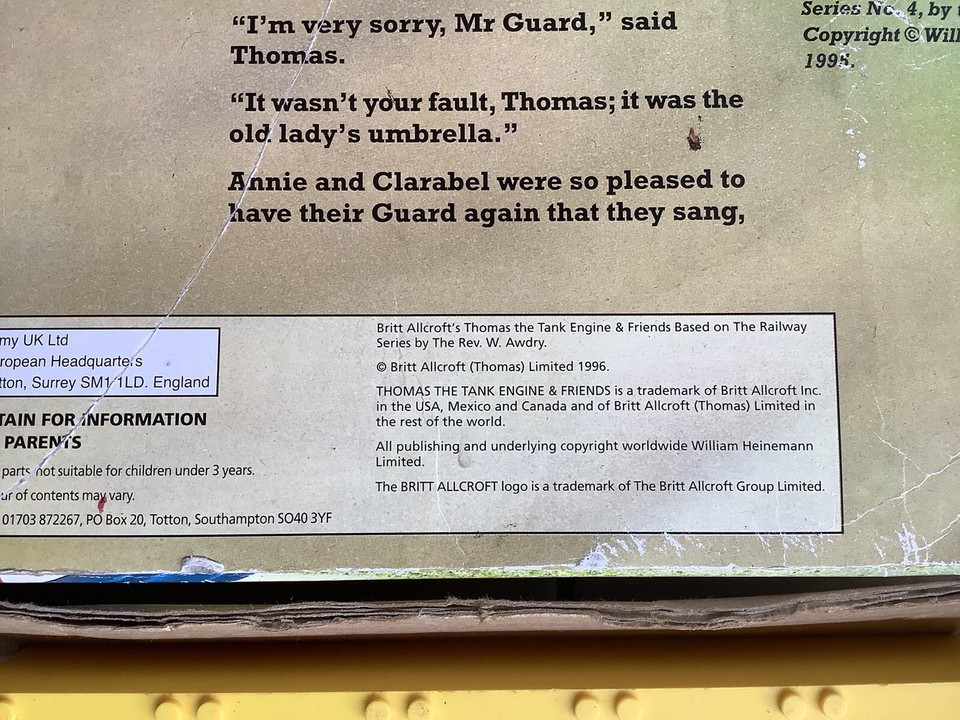 Tomy Trains 1996 Thomas The Tank Engine Elsbridge Station Set | eBay