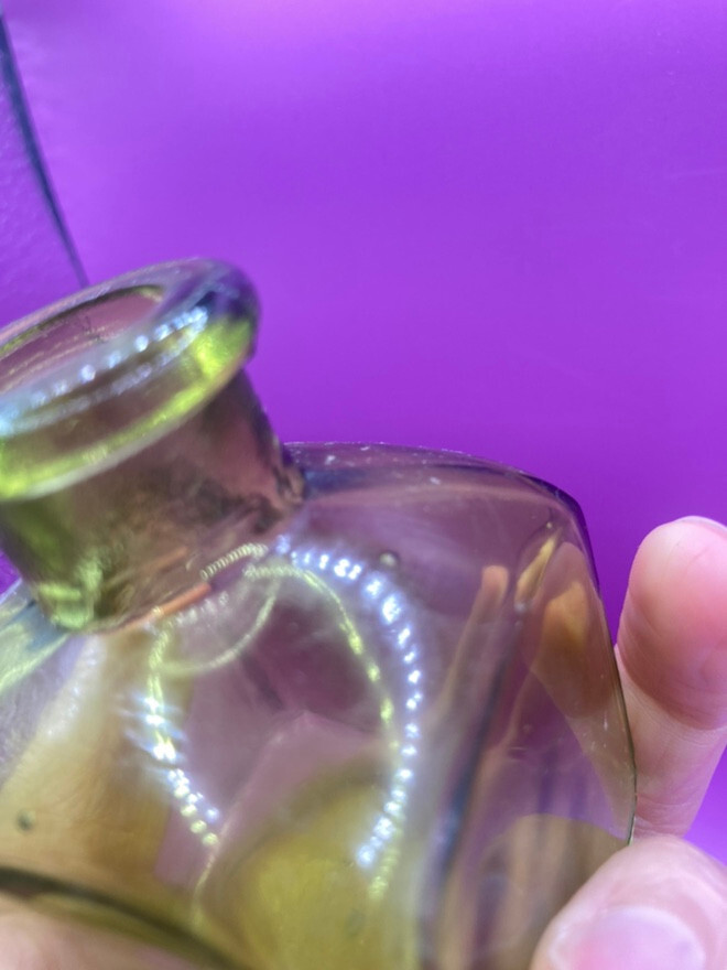 4 Antique & Vintage Glass Ink Well Bottles Unique Carter's Higgins Etc ...