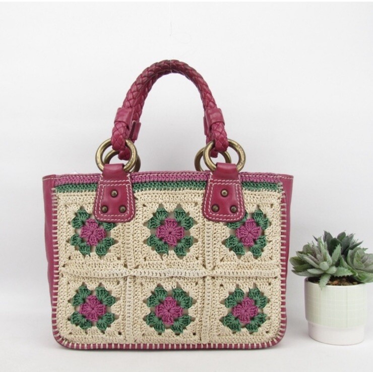 Marc Jacobs Authentic Crochet Handle Bag - Gem
