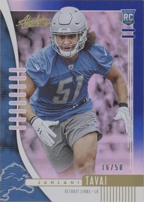2019 Panini Absolute - Rookie Jahlani Tavai #159 Spectrum Blue /50 (RC ...