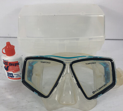 US Divers Diving Mask Scuba Snorkel Swim Half Face Tempered Glass Lens ...