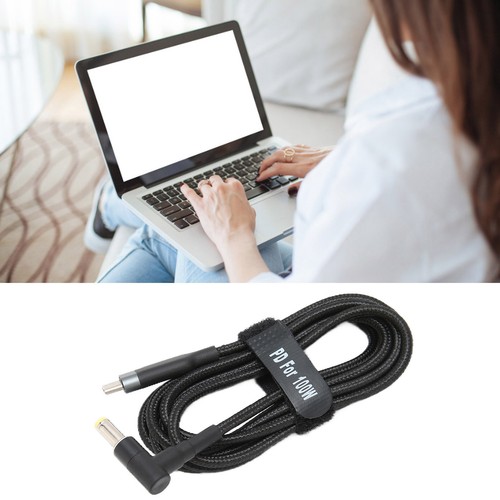 Laptop Charging Cable DC Power Plug Connector Converter Cable TypeC PD ...