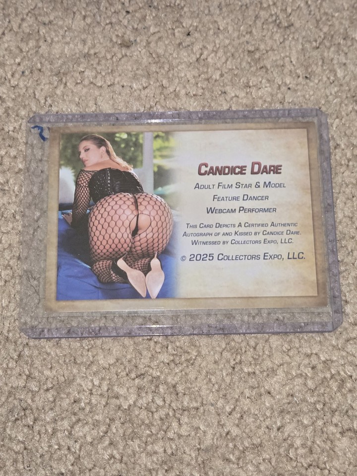 Candice Dare Autograph Signed Kiss Card Collectors Expo Model #15 | eBay