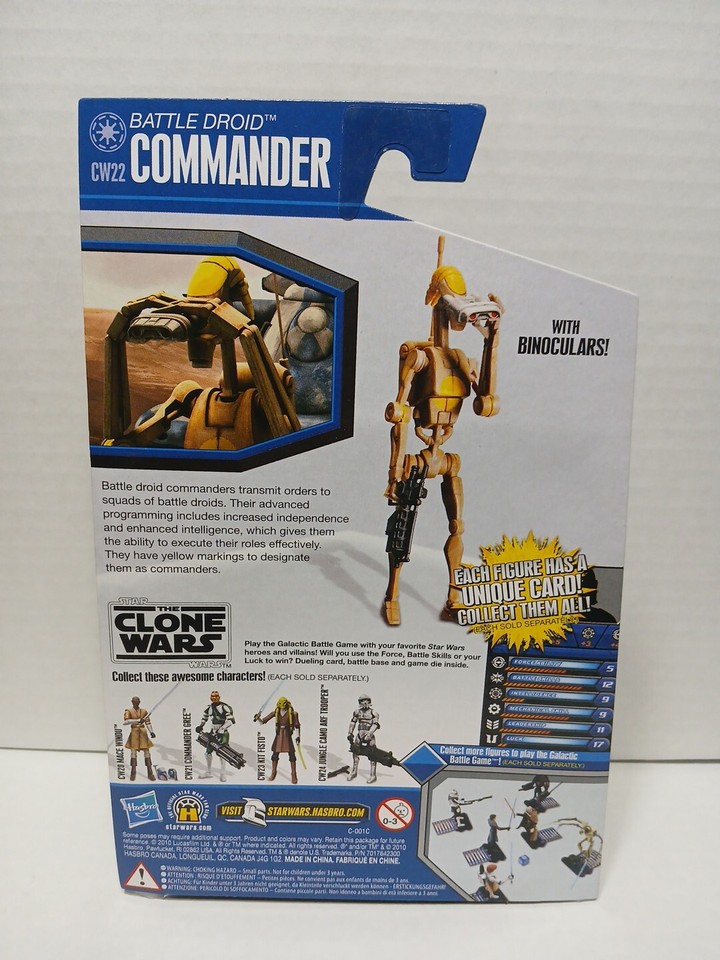 Star Wars Clone Wars - Battle Droid Commander CW22 - 2011 Hasbro MOC | eBay