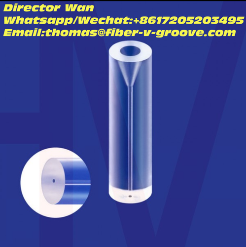50P φ1.8mm round one core 0.127mm L= 6.5mm fiber optic capillary glass ...