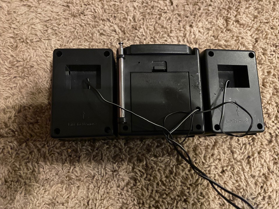 Lifelong Mini Baby Boom Box AM/FM Portable Radio Black Tested Works ...