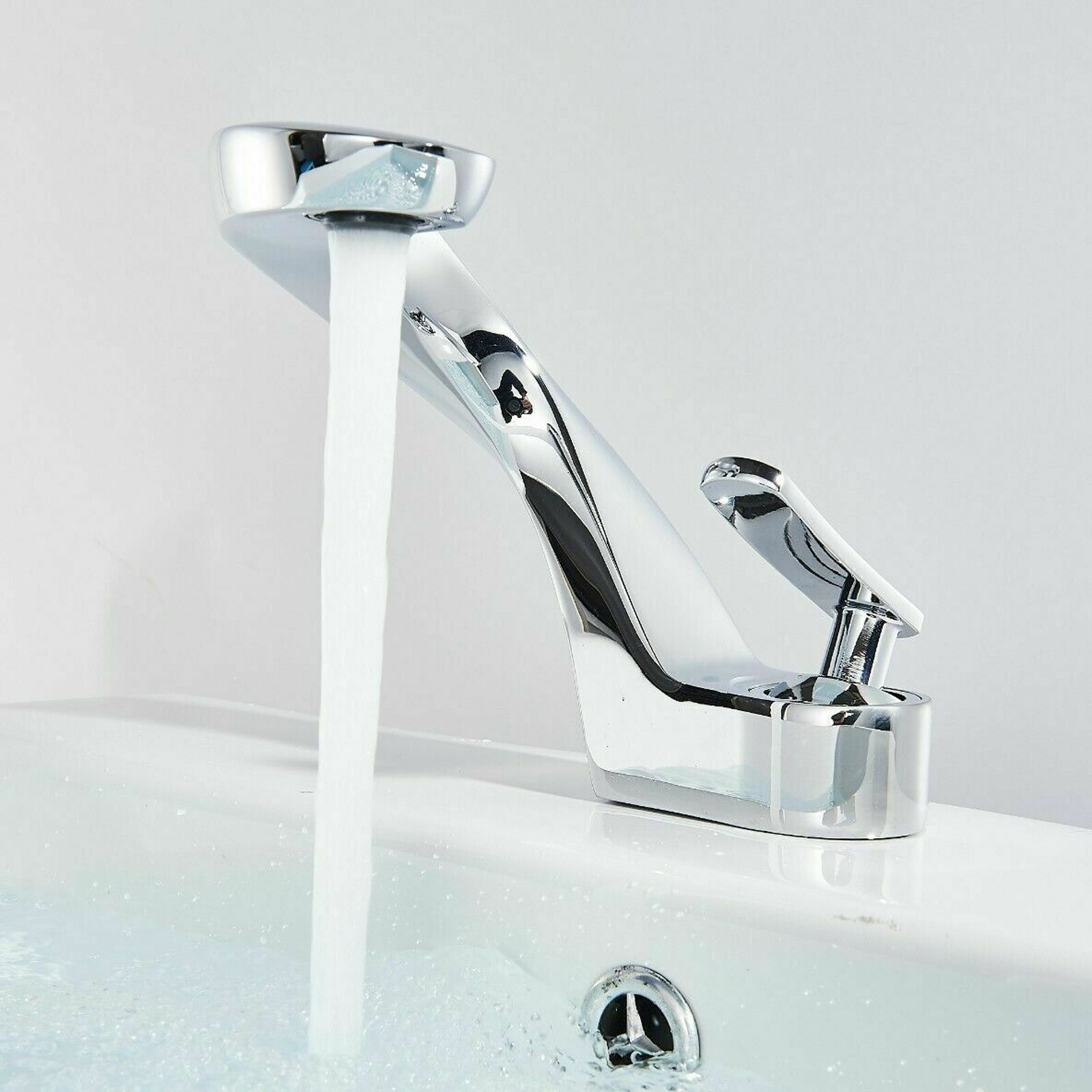 Modern Bathroom Luxury Basin Sink Mono Mixer Single Lever 1 Hole Bath ...
