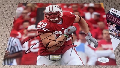 JJ WATT SIGNED 8X10 PHOTO AUTOGRAPH JSA WISCONSIN BADGERS FOOTBALL AUTO ...