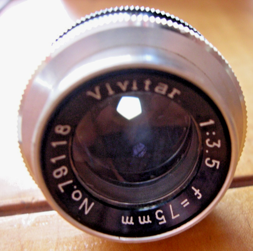 VINTAGE ENLARGER LENS VIVITAR 1:3.5 f=75mm No. 79118 | eBay
