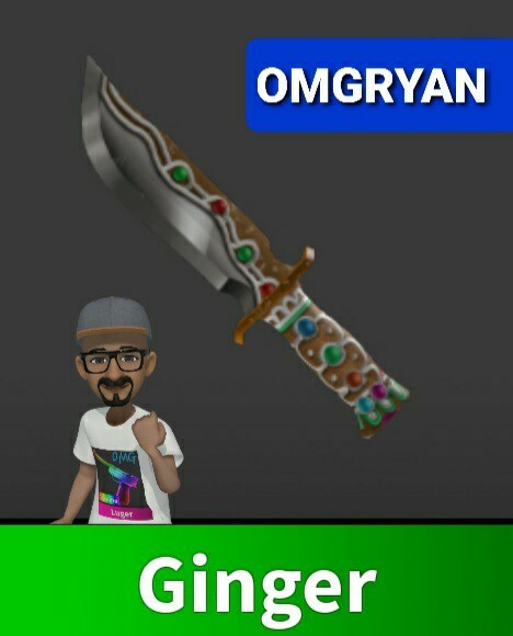 Roblox Murder Mystery 2 GINGER MM2 godly knives and guns | eBay