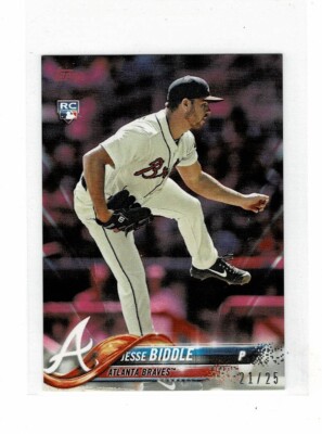 2018 TOPPS MINI ON DEMAND PINK US231 JESSE BIDDLE RC #d 21/25 ATLANTA ...