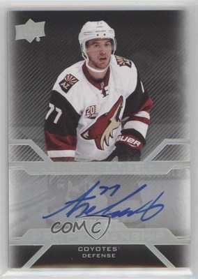 2016-17 UD Black Pro Penmanship Anthony DeAngelo #PEN-AD Rookie Auto RC ...