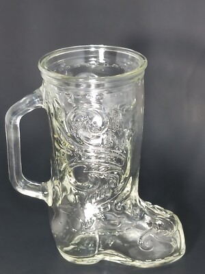 Cowboy Boot Drinking Glass Beer Mug Country Western Germany boot ...