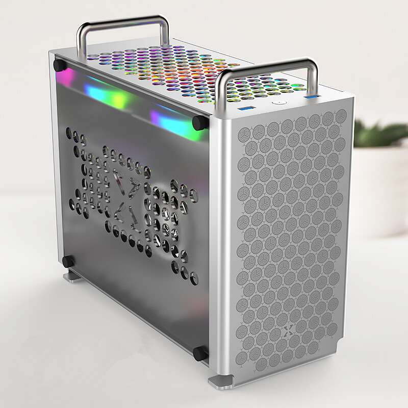 ZZAW B2 Mini ITX Computer Case PC Aluminum Acrylic Side Panels SFX ...