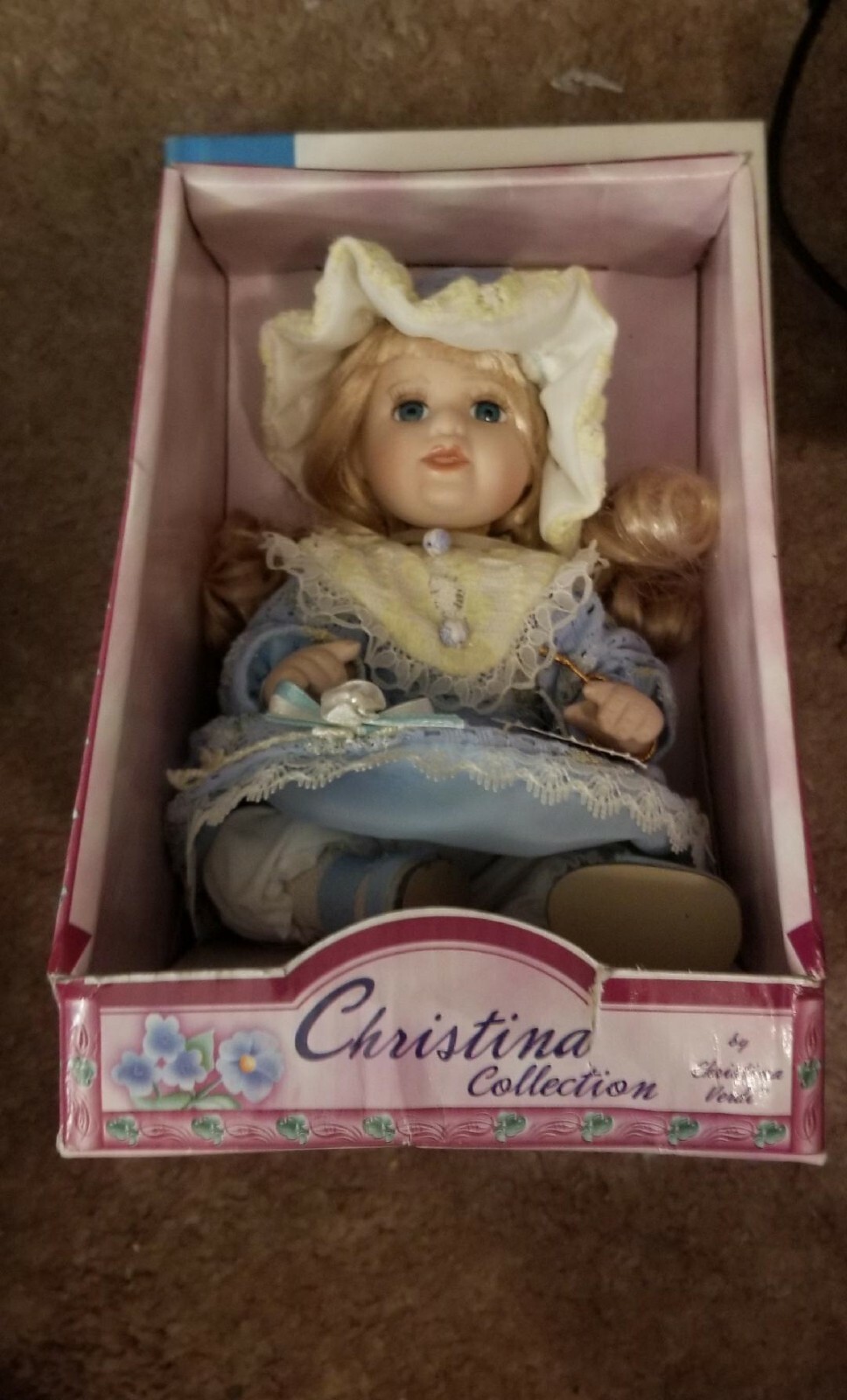CHRISTINA COLLECTION SMALL BLONDE PORCELAIN DOLL BY CHRISTINA VERDI | eBay