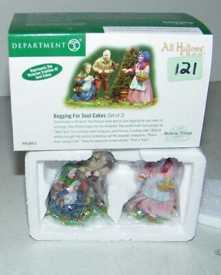 DEPT 56 DICKENS' VILLAGE ACCESSORY All Hallows Eve BEGGING FOR SOUL ...