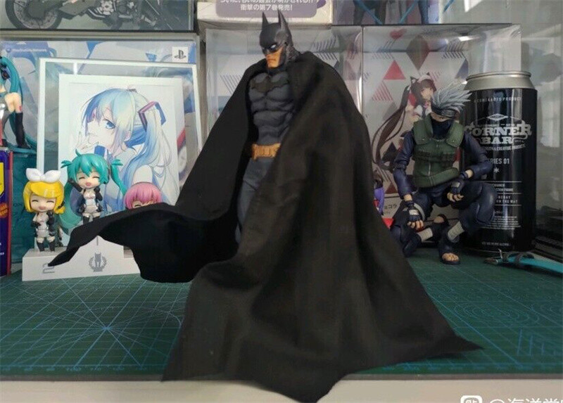 1/12 Custom Wired Cloth Cape for Mafex Batman Model Toy Collectibles No ...