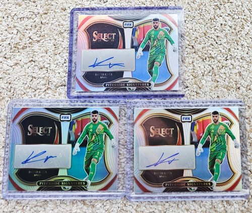 20254/25 SELECT FIFA (3) DAVID RAYA SILVER PRIZM PITCHSIDE SIGNATURES ...