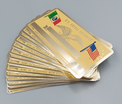 Engraving - Metal Social Security Card