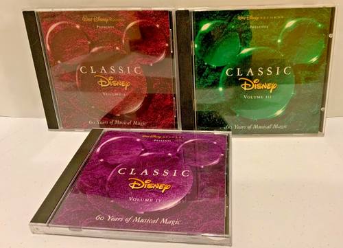 Walt Disney Presents Classic Disney CD’s Volumes I, III & IV | eBay