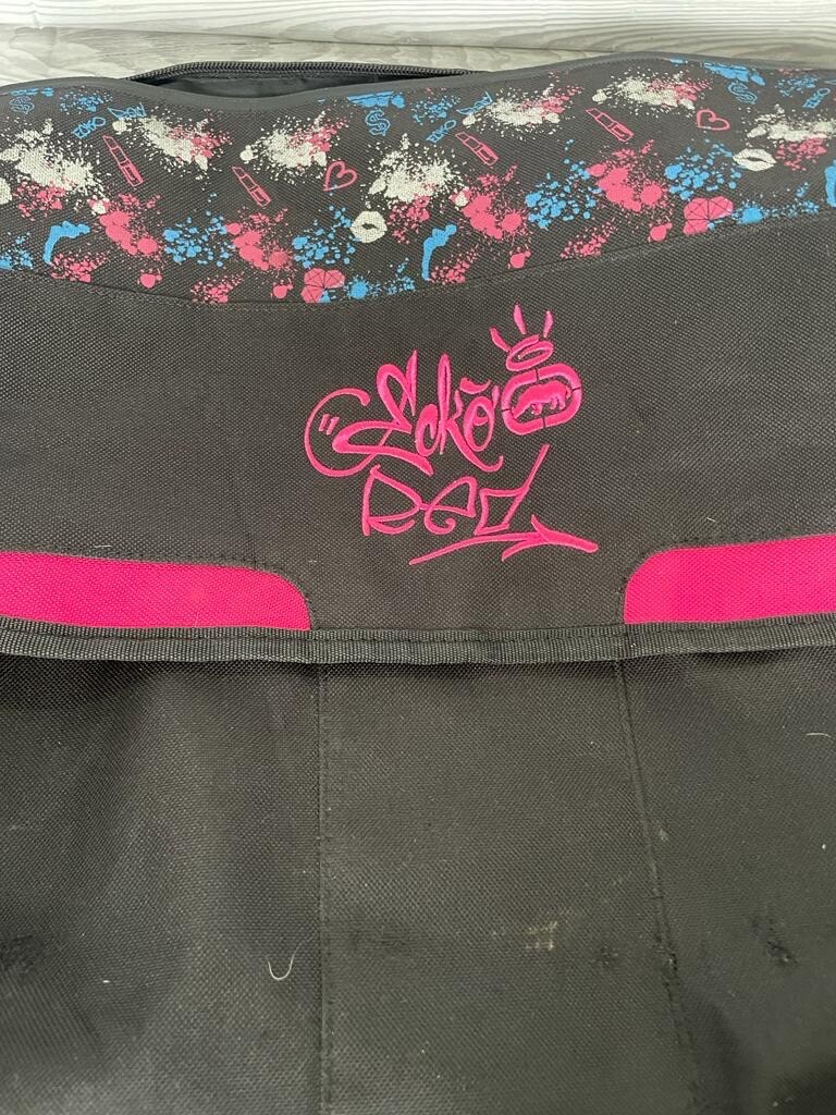 Marc Ecko Unltd Vintage Black Large Laptop Bag School Graffiti Backpack ...